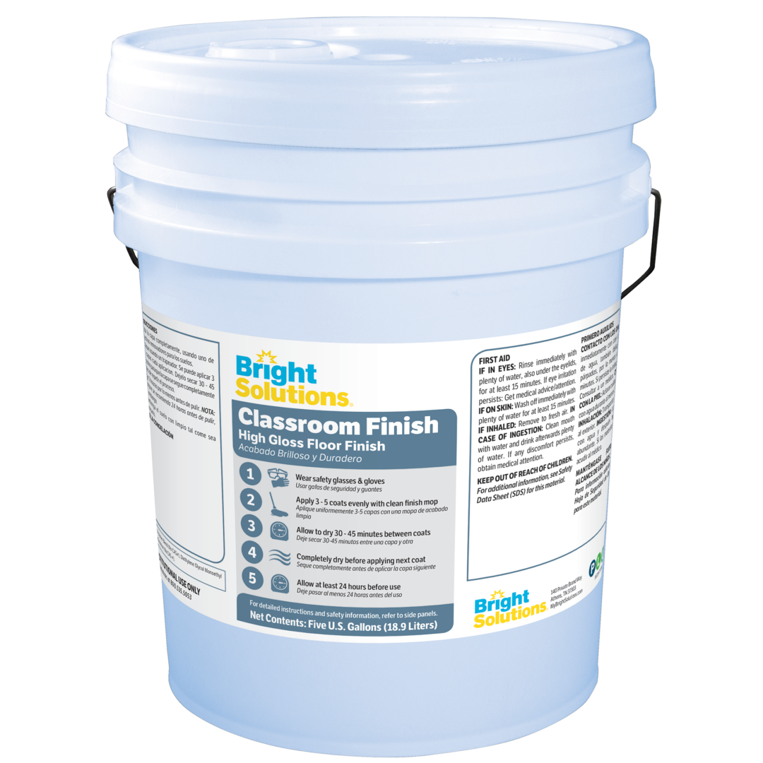Classroom Finish High Gloss Floor Finish - Bright Solutions